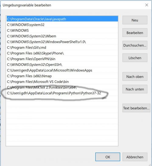 win10 path-variable | uffmm